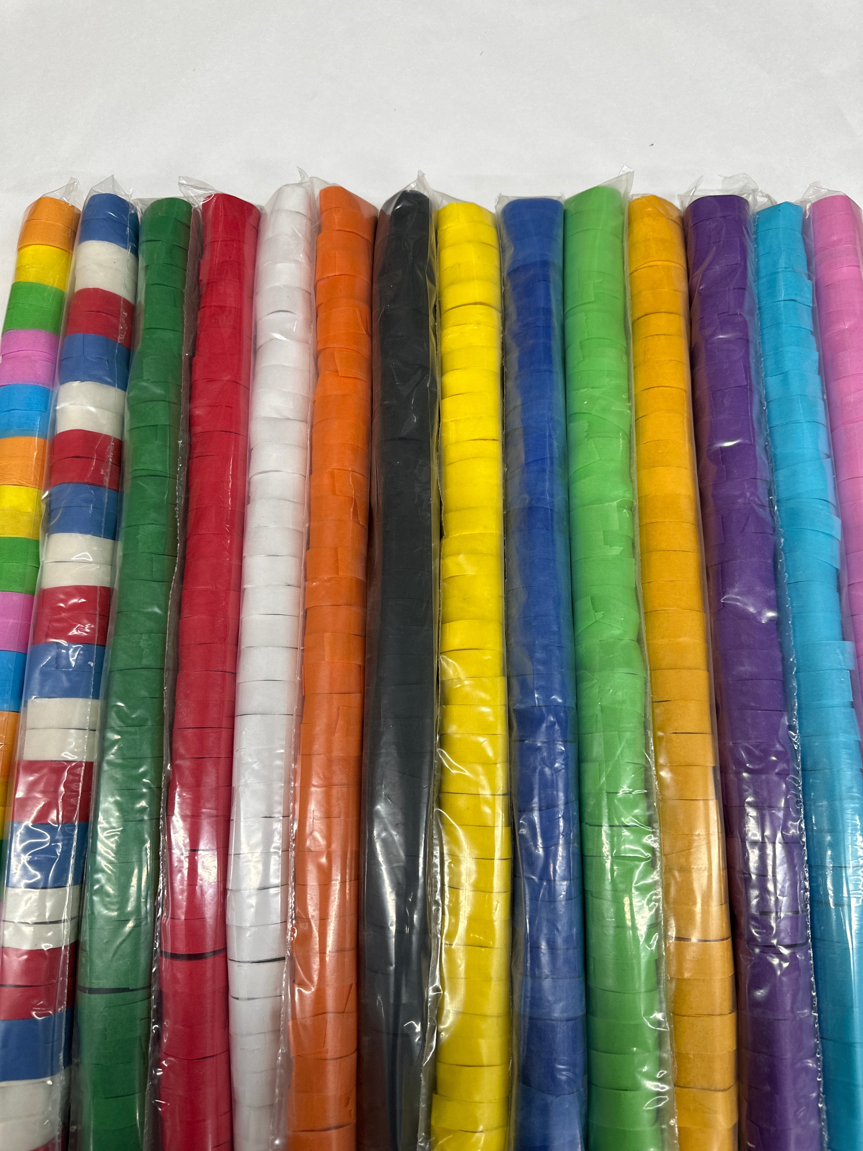 50' Foot Tissue Streamers - 36 Roll Sleeves, 1/2" cut – Confetti Cannon ...